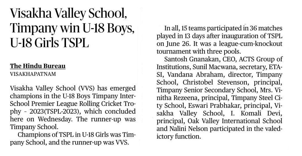 Timpany Senior Secondary School